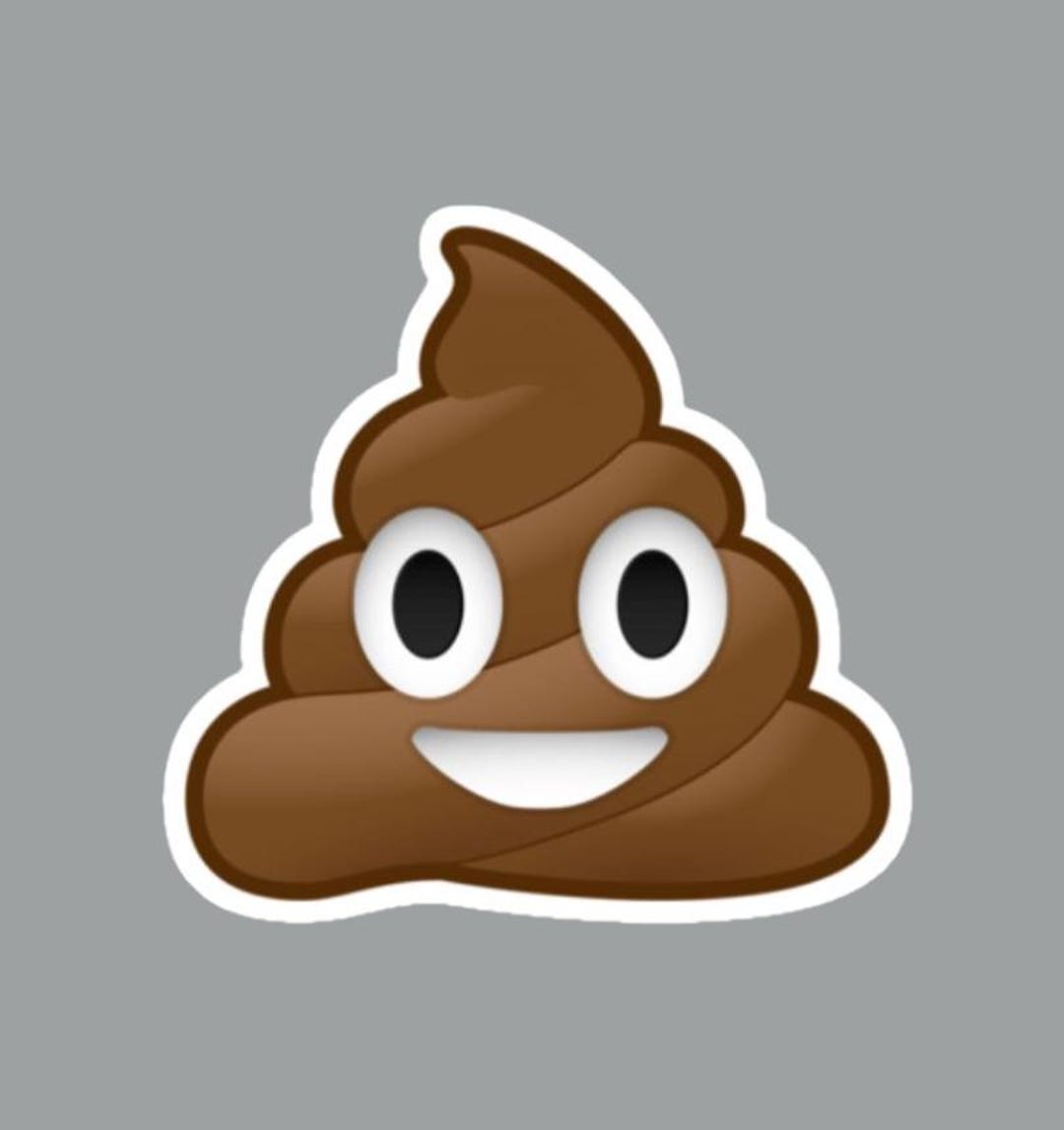 Poop Emoji Fridge Magnet or Laptop Sticker - Etsy