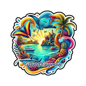 Grand Cayman Islands Fridge Magnet or Laptop Sticker - Etsy