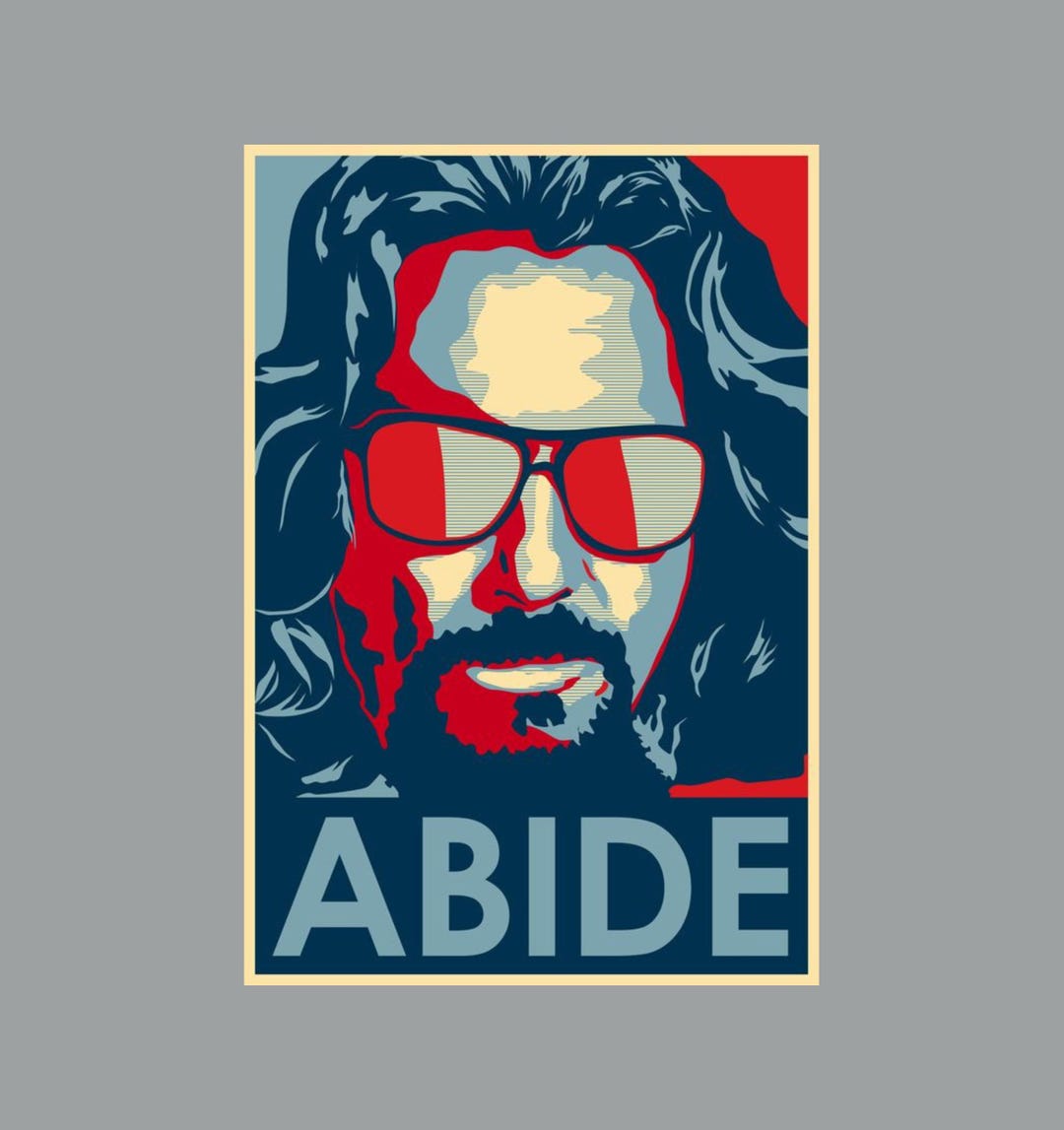Big Lebowski the Dude Abides Laptop Sticker - Etsy