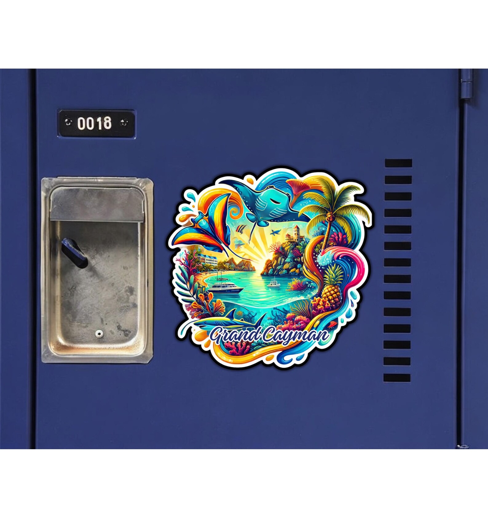 Grand Cayman Islands Fridge Magnet or Laptop Sticker - Etsy