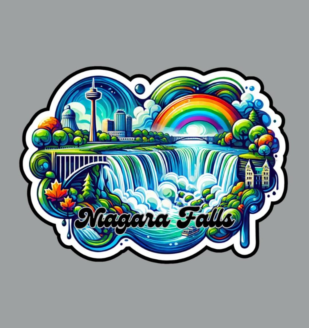 Niagara Falls Fridge Magnet or Laptop Sticker - Etsy