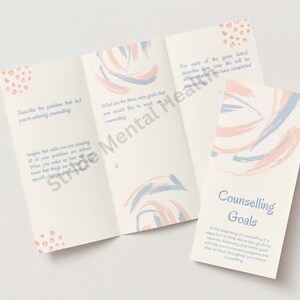 Counselling Goals Leaflet/resource Mental Health Interventions - Etsy