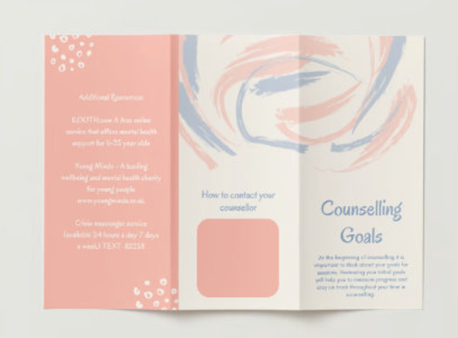 Counselling Goals Leaflet/resource Mental Health Interventions - Etsy