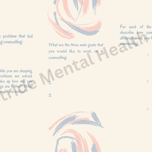 Counselling Goals Leaflet/resource Mental Health Interventions - Etsy