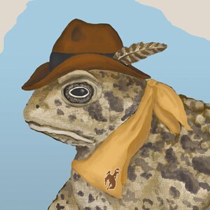 The Wyoming Toad Print - Etsy