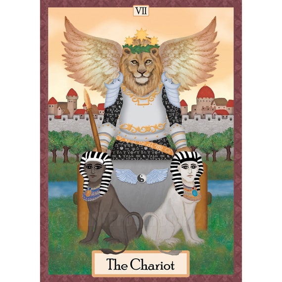 The Chariot Cryptozoology and Mythology Tarot Print | Etsy