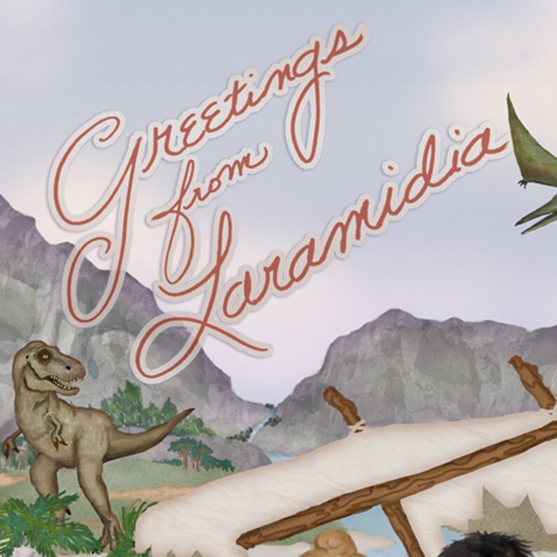 Greetings From Laramidia Print - Etsy