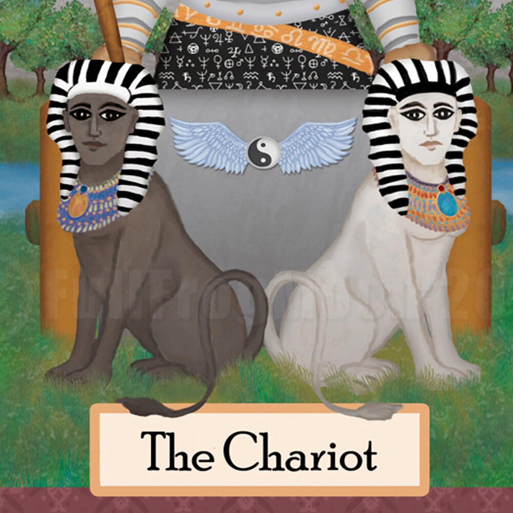 The Chariot Cryptozoology and Mythology Tarot Print - Etsy