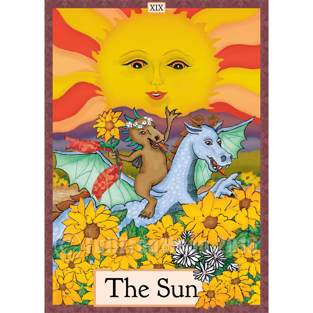 The Sun Cryptozoology Tarot Card Print - Etsy