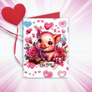 Valentine's Day Pig Clipart: Romantic PNG Designs (digital Download) - Etsy