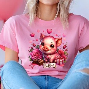 Valentine's Day Pig Clipart: Romantic PNG Designs (digital Download) - Etsy
