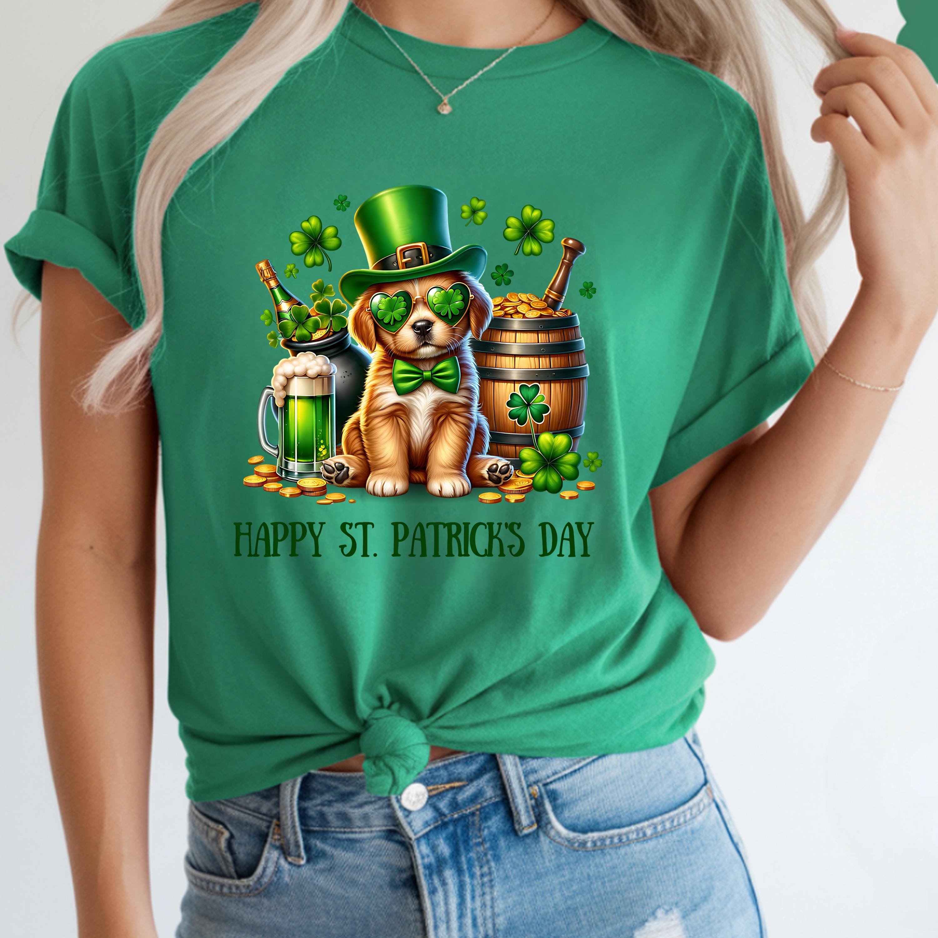 St. Patrick's Day Clipart: Irish Puppy PNG Designs (digital Download ...