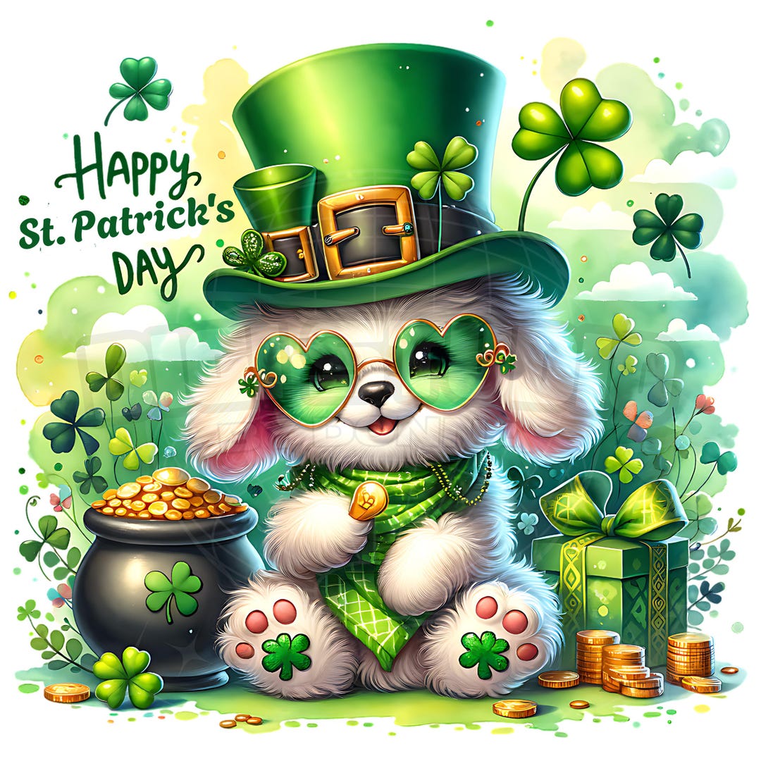 St. Patrick's Day PNG, St. Patrick's Clipart, PNG Designs, Digital Art ...