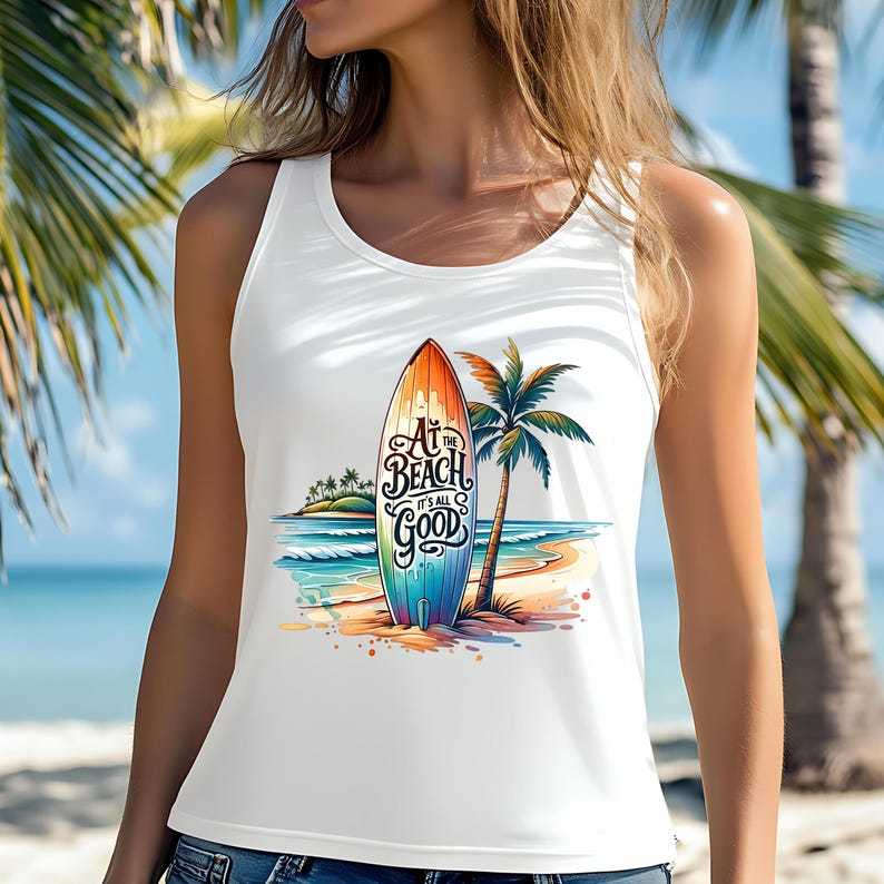 Beach Surfboard PNG: Summer Vibes Clipart (digital Download) - Etsy