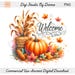 Fall Welcome Pumpkin PNG: Autumn Harvest Digital Download - Etsy