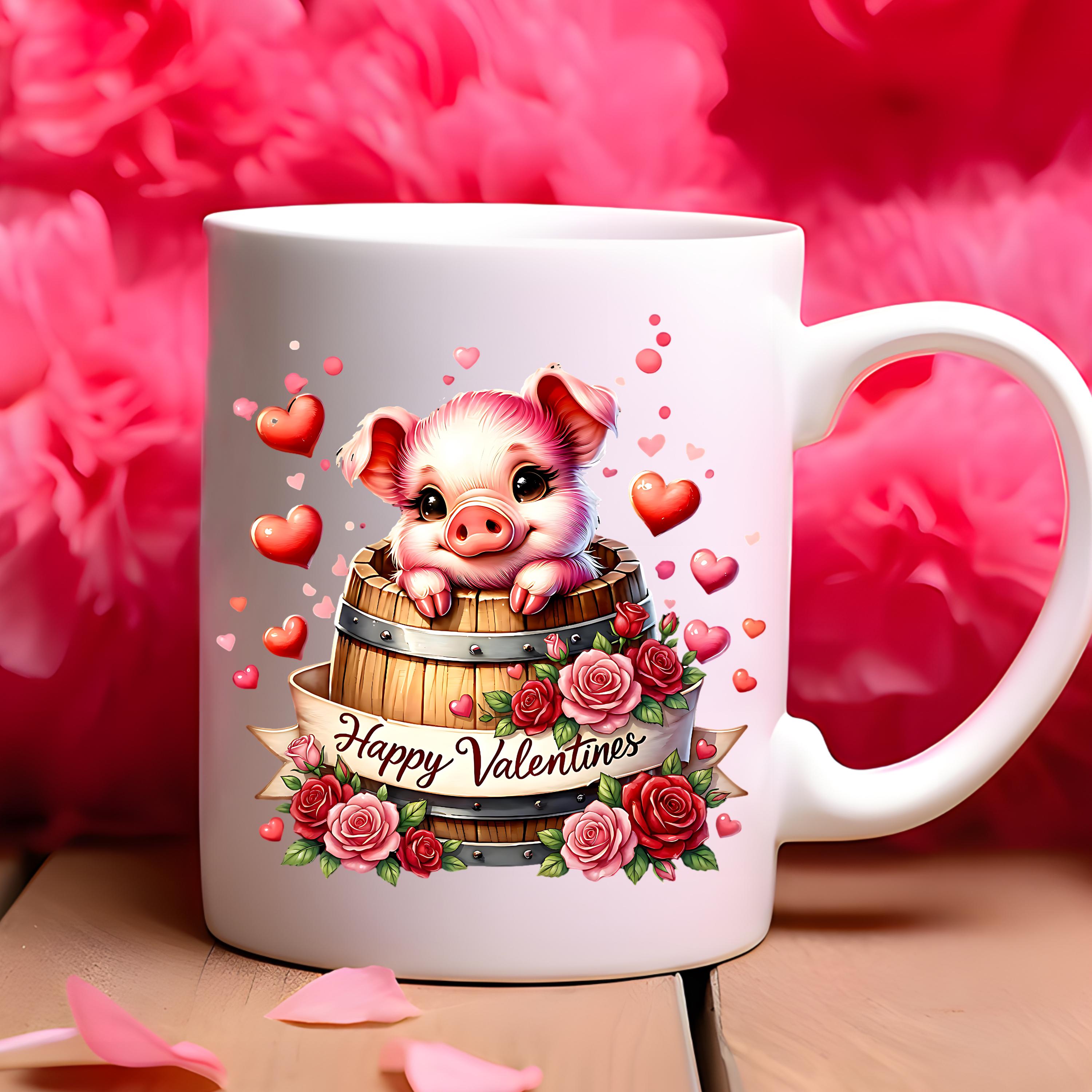 Valentine's Pig PNG: Heart Clipart, DIY Craft (digital Download) - Etsy