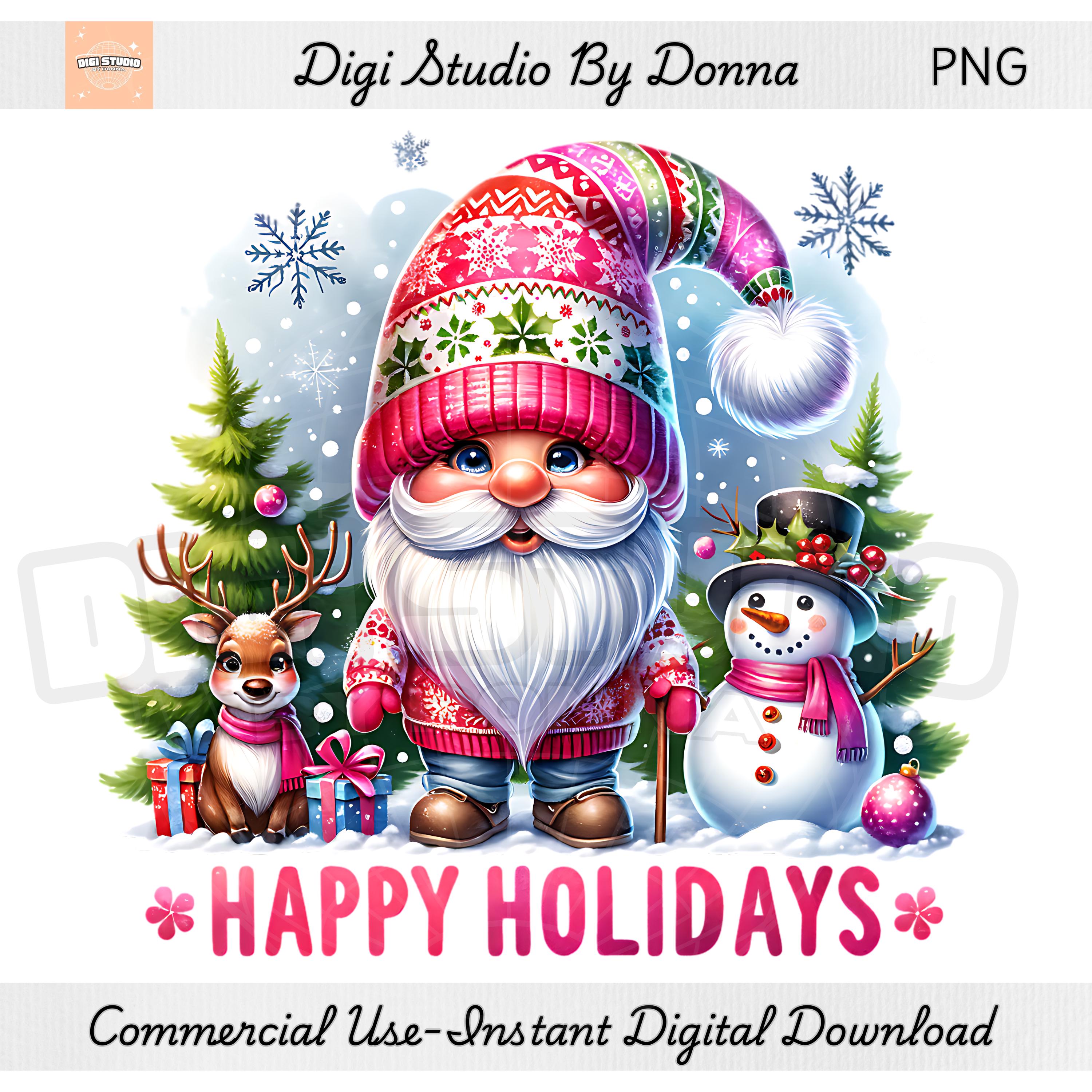 Christmas Gnome PNG: Holiday Clipart Designs (digital Download) - Etsy