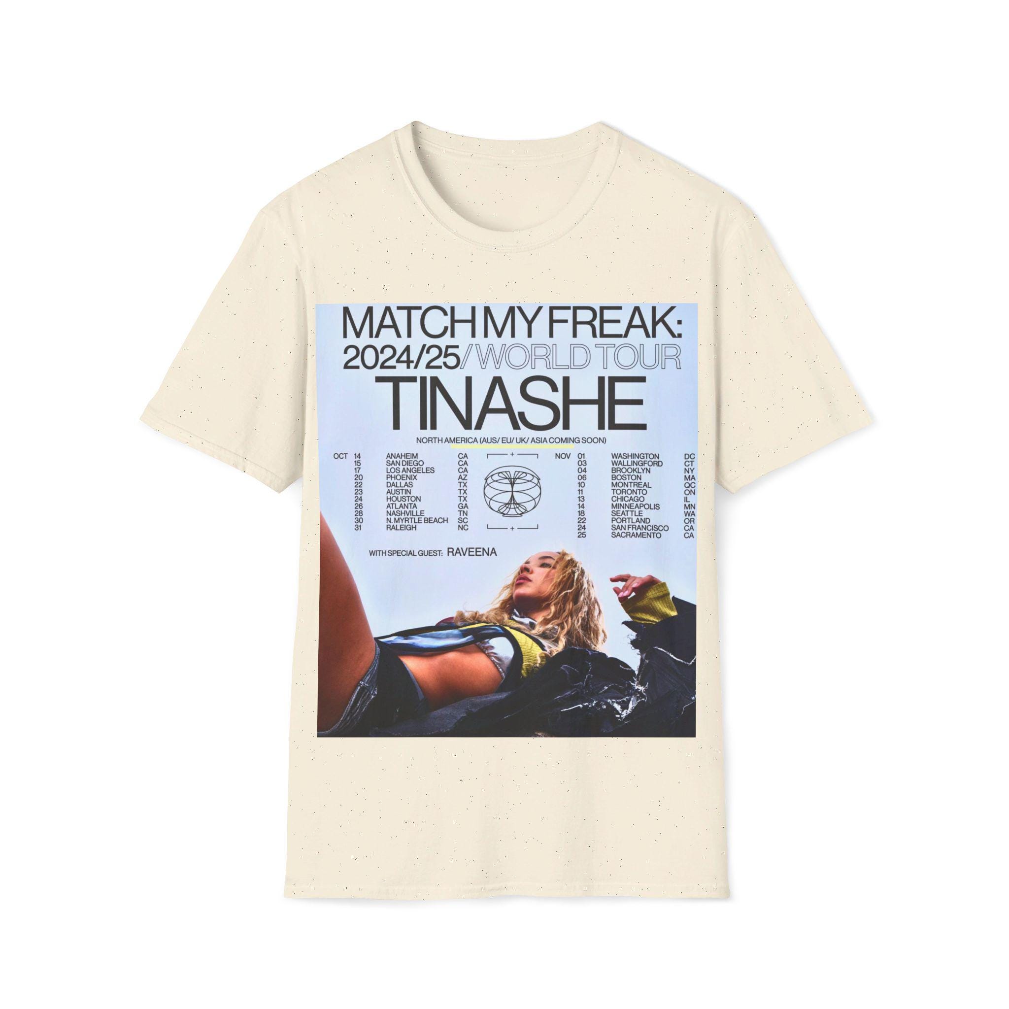Tinashe Match My Freak Tour T Shirt, Tinashe T-shirt, Tinashe Fan ...