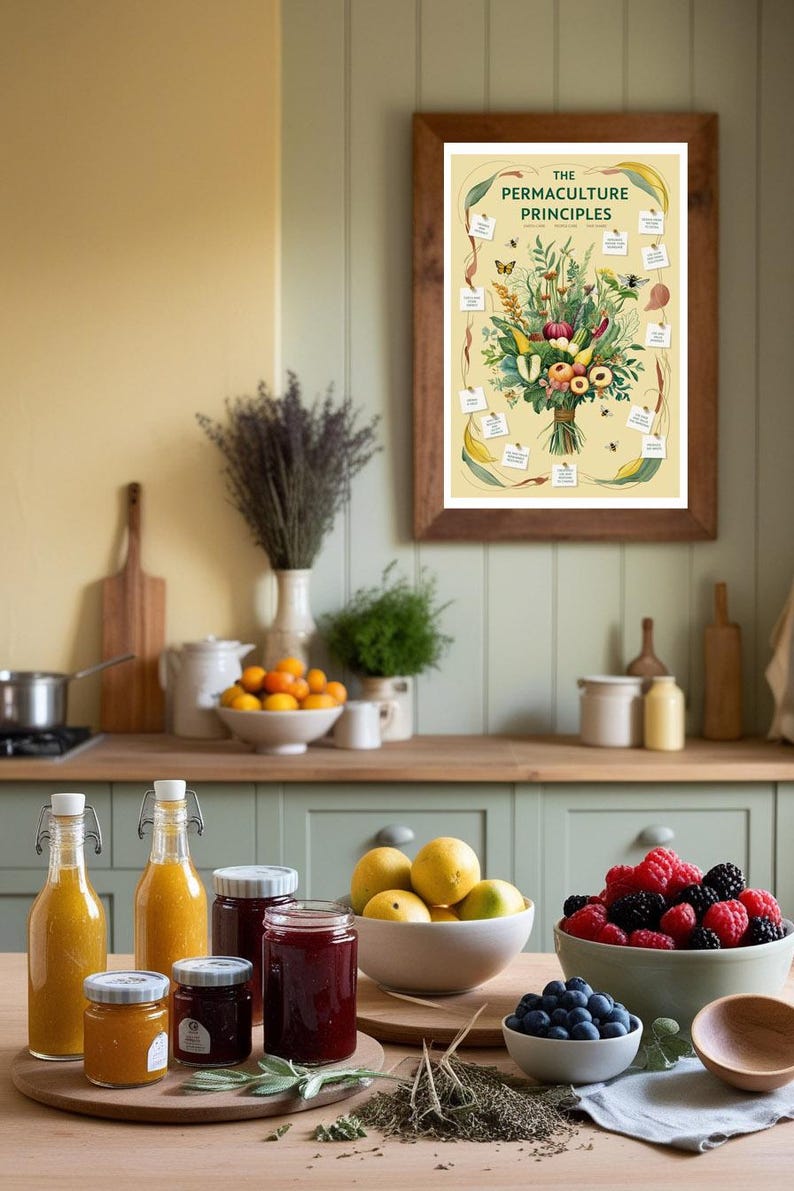 Permaculture Principles Poster - Etsy