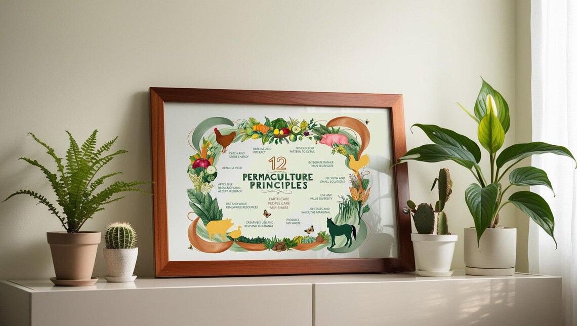 Permaculture Principles Poster - Etsy