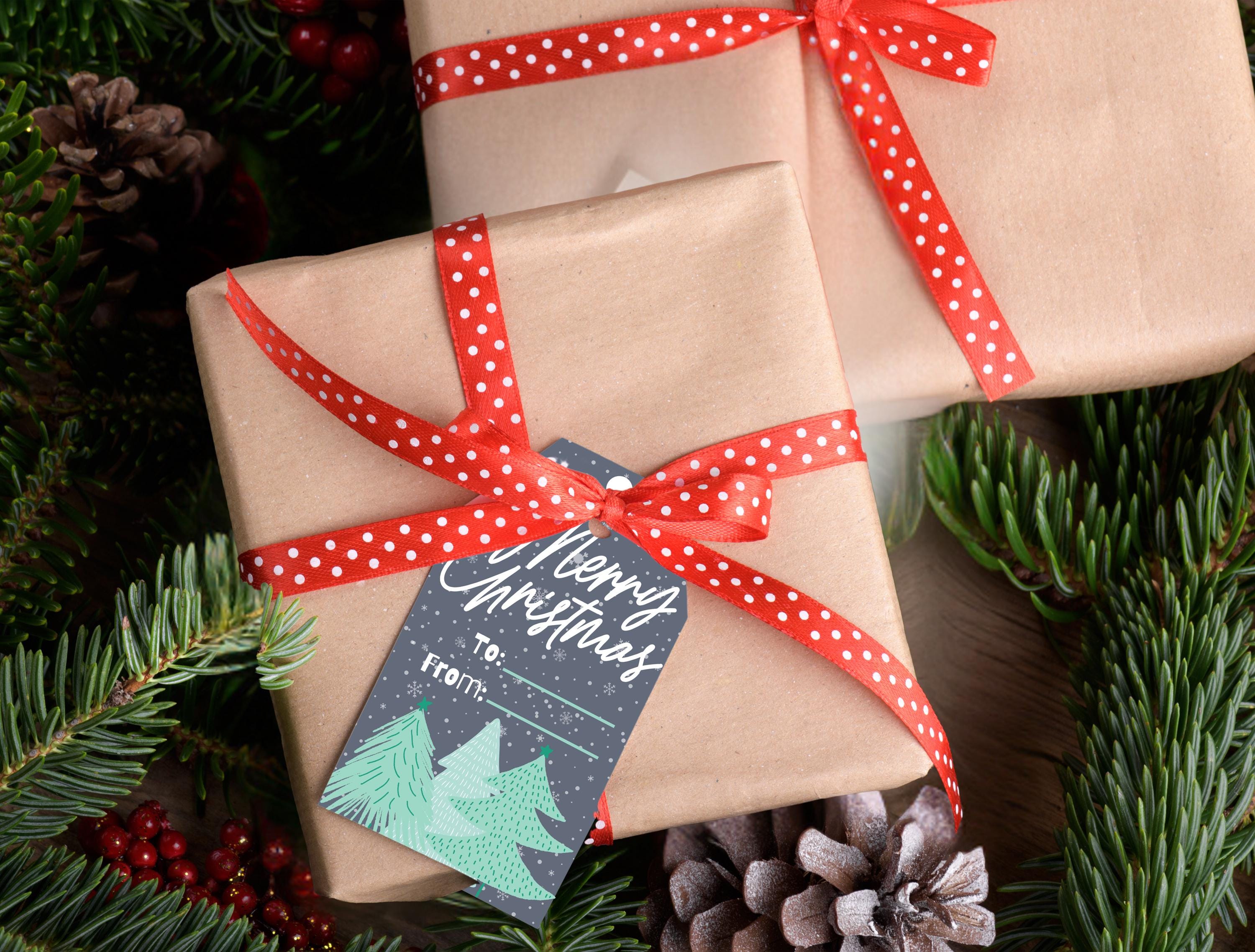 Printable Holiday Gift Tag Template, Variety Pack, Digital Download ...