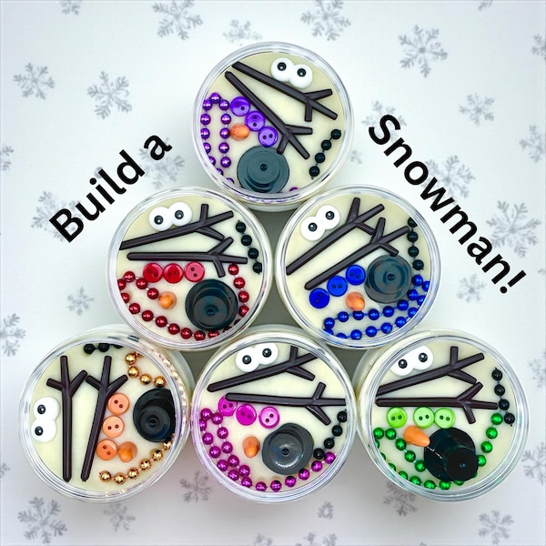 Snowman Class Playdough - Etsy