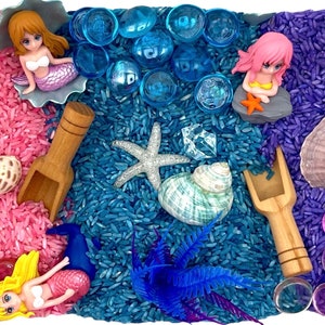 Mermaid Sensory Bin (bin Included) Sensory Kit, Sensory Bin, Busy Box ...