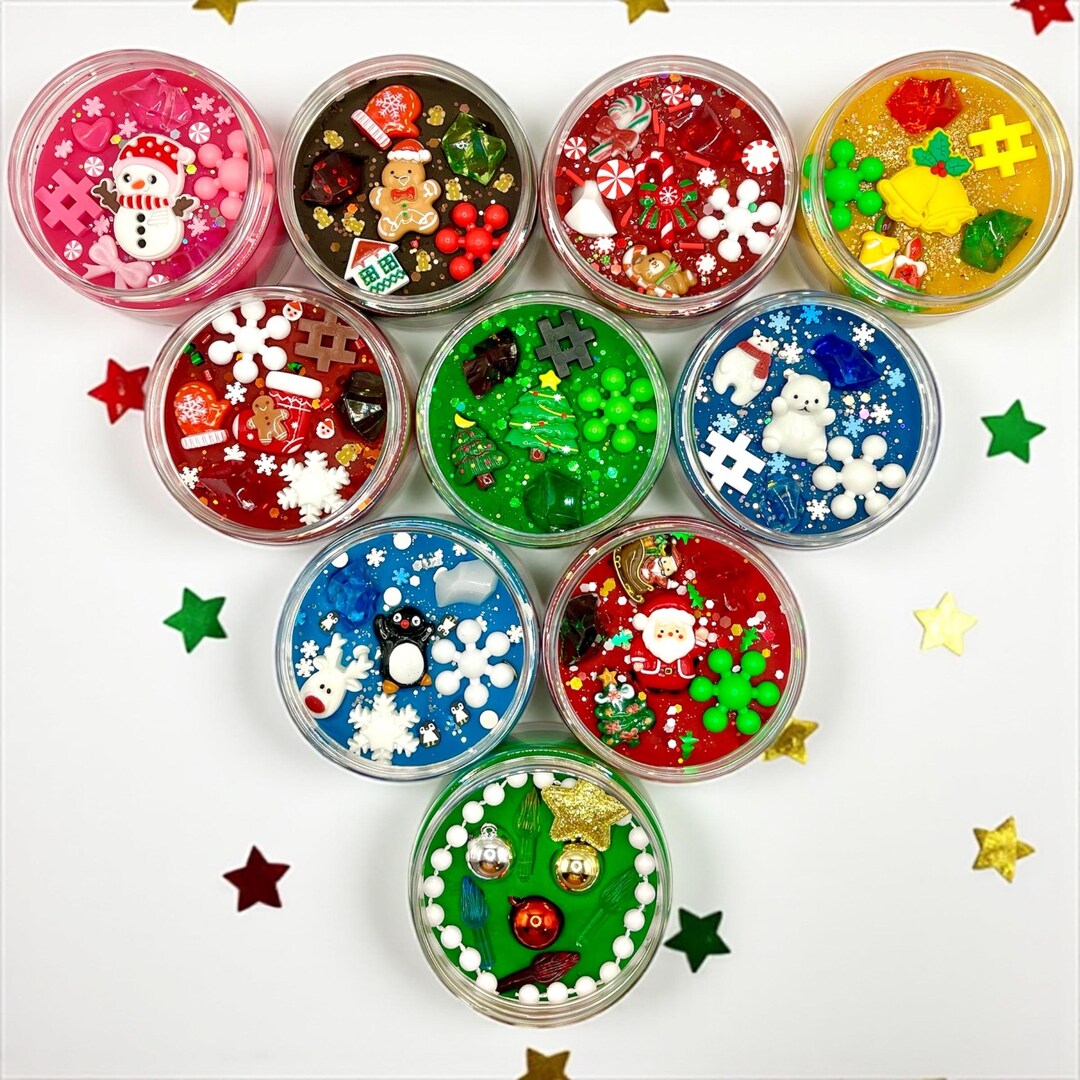 Christmas Playdough Jar, MANY Themes! Party Favor, Christmas, Sensory ...
