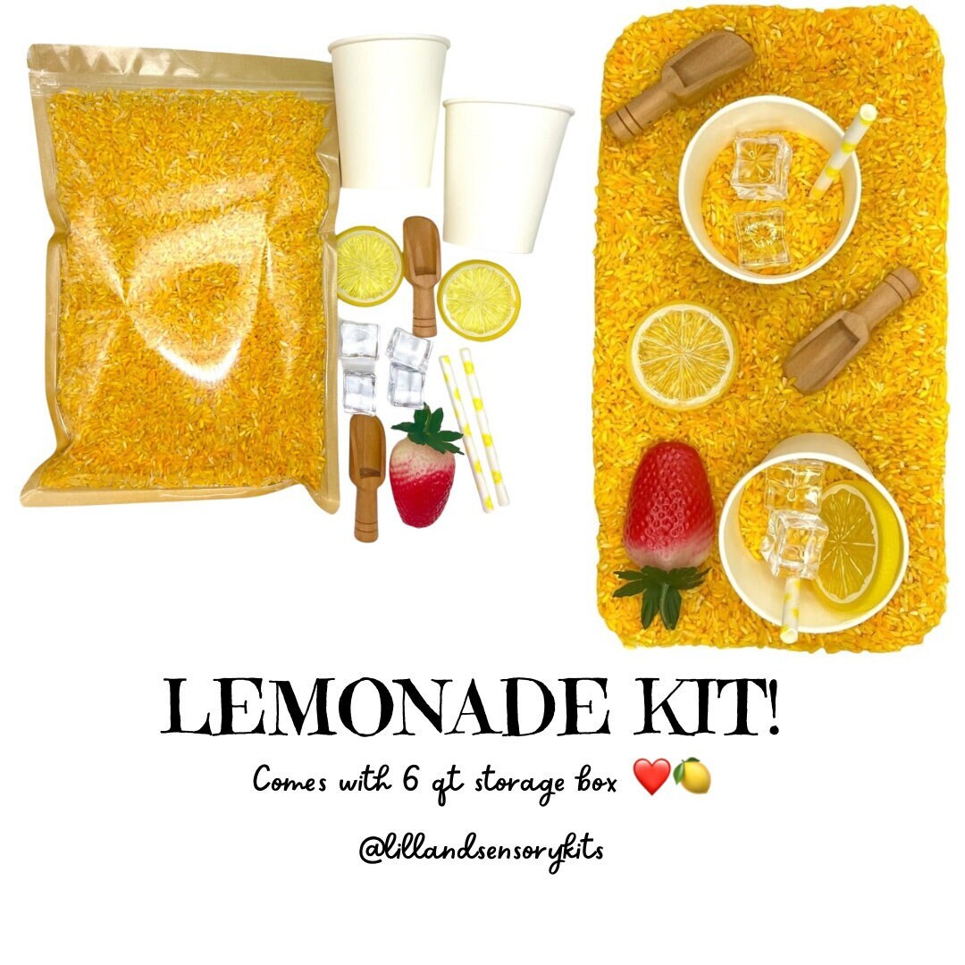 Lemonade Sensory Bin, Sensory Kit, Sensory Bin, Busy Box, Kids Gift ...