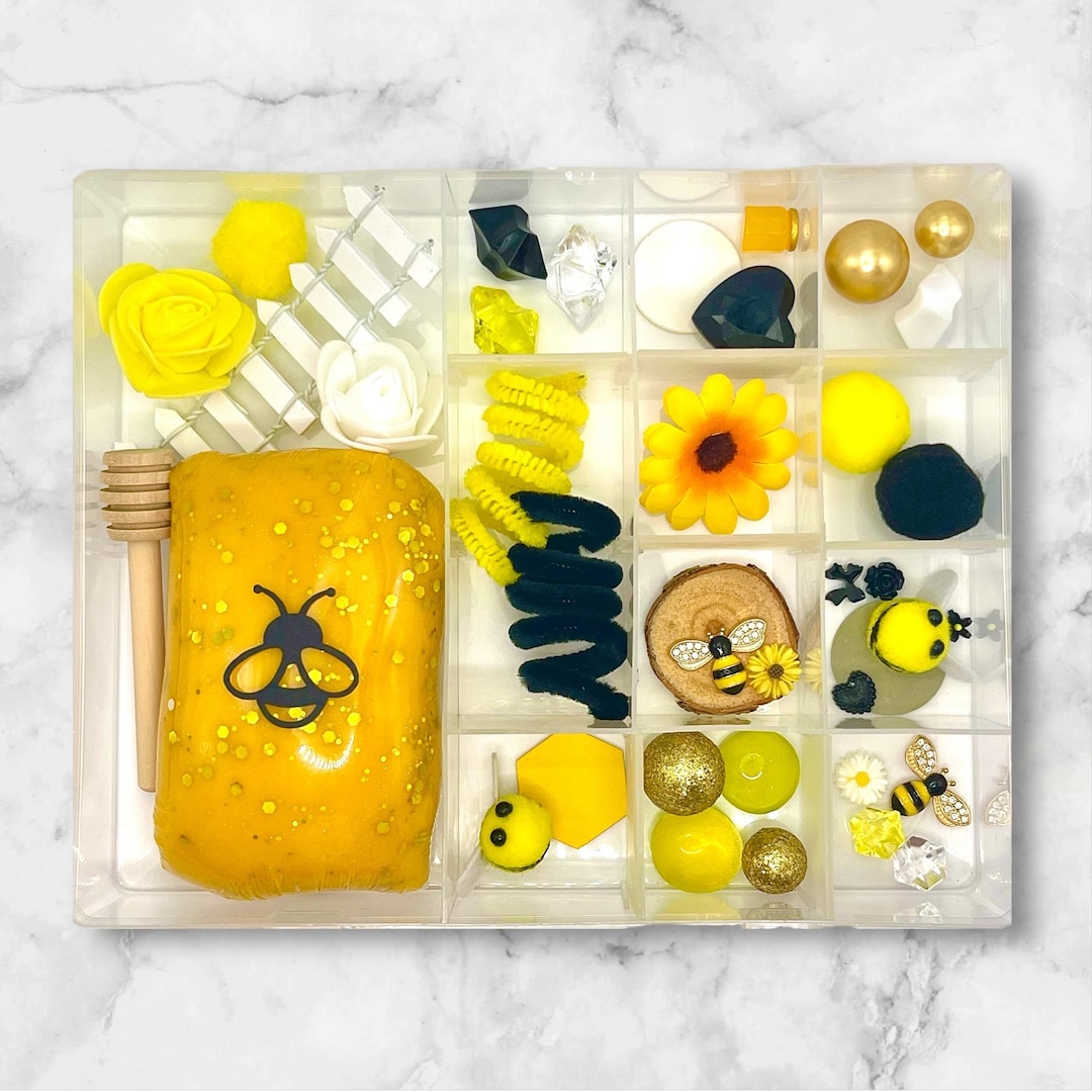 Bumble Bee Playdough Kit Large/midsize, Spring, Summer, Sensory Play ...