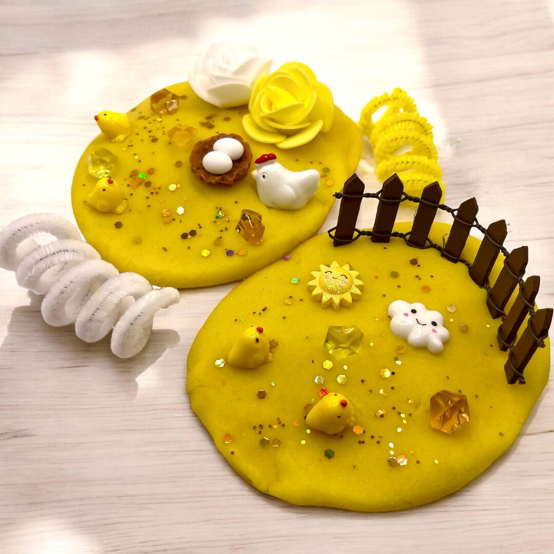 Chicky Spring Easter Large Playdough Jar Kit, Party Favor, Birthday ...