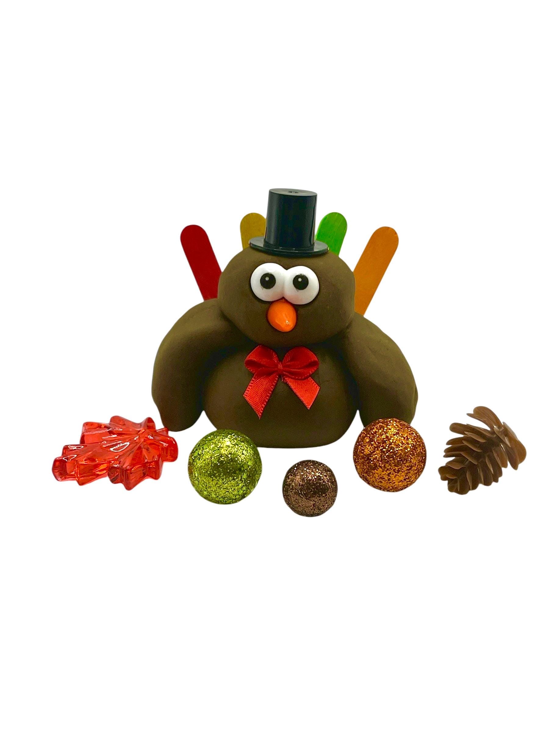 Build a Turkey Playdough Kit, Thanksgiving, Fall, Autumn, Sensory Jar ...