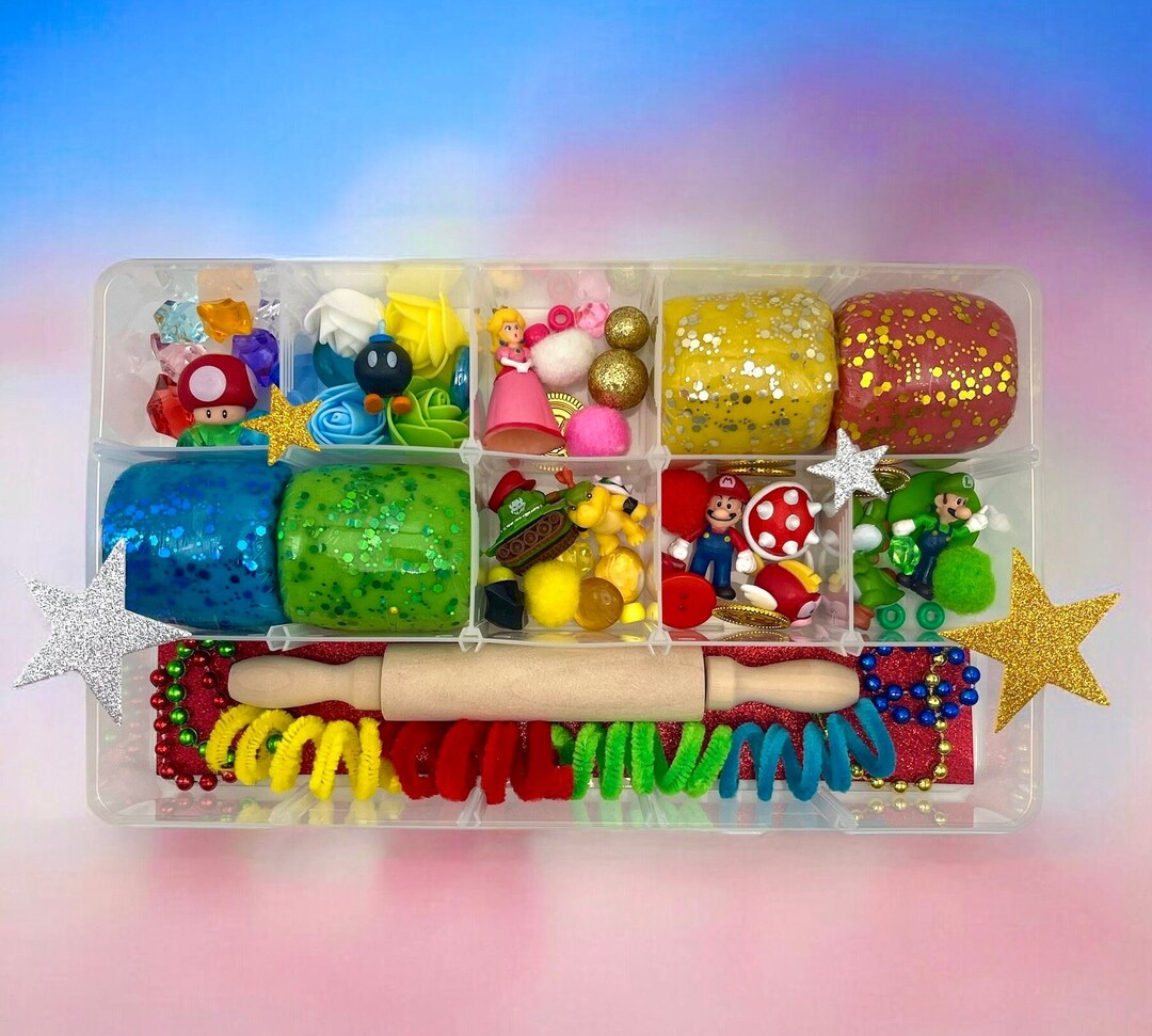 Super Mario Brothers XL, Mario, Play Dough Themed Kit, Birthday ...