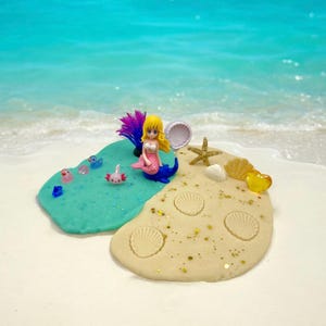 Mermaid Large Play Dough Jar Kit, Mermaid Sensory Kit, Party Favor, Sea ...