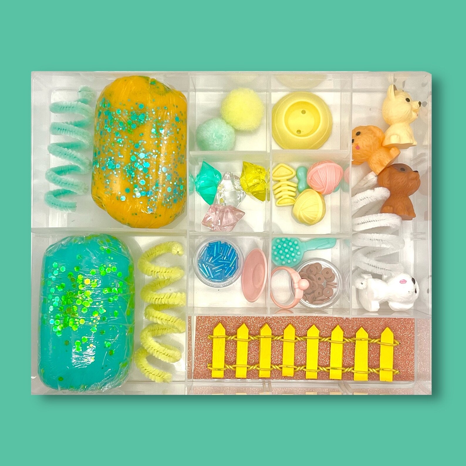 Pastel Puppy Playdough Kit Large/midsize, Puppy Sensory Kit, Busy Box ...
