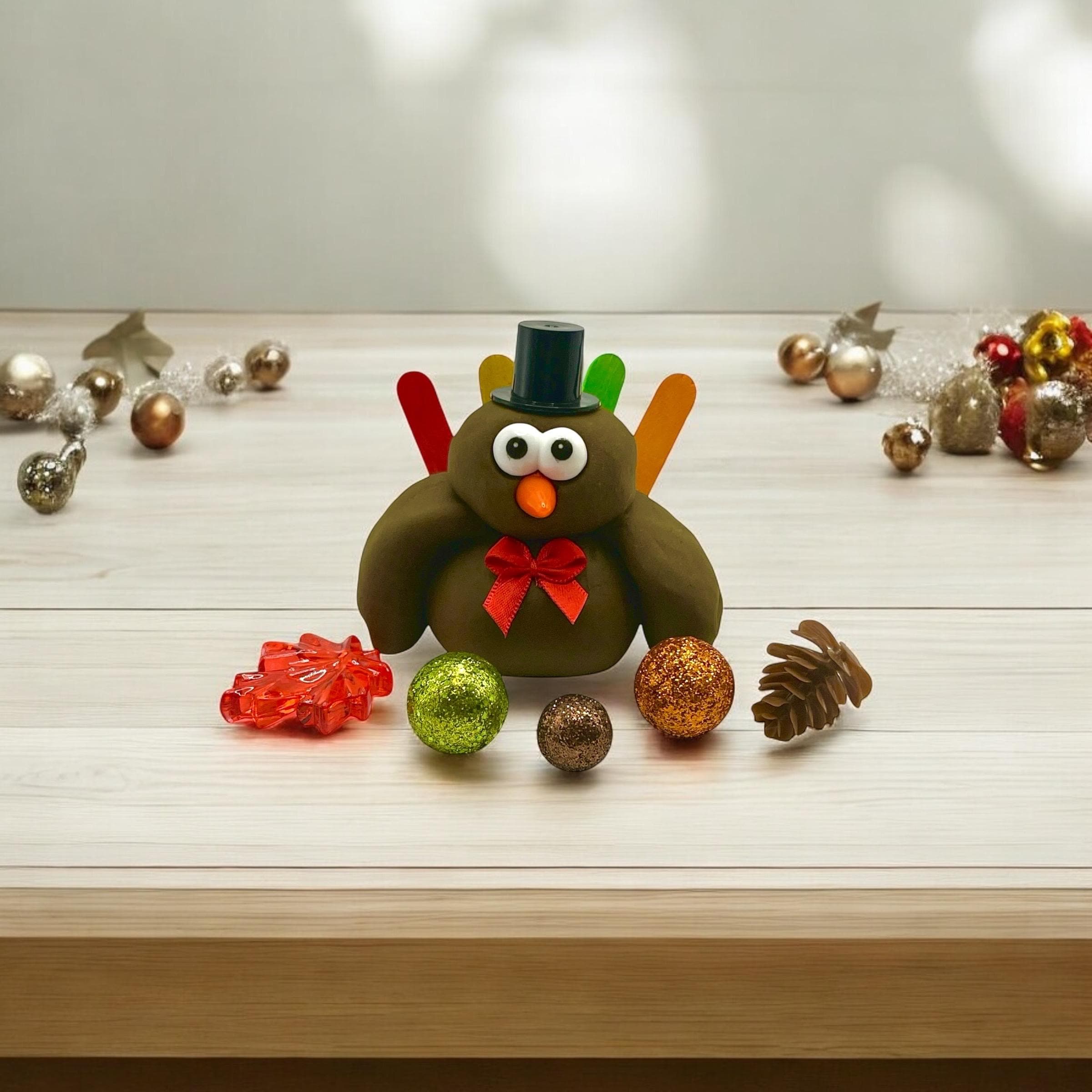 Build a Turkey Playdough Kit, Thanksgiving, Fall, Autumn, Sensory Jar ...
