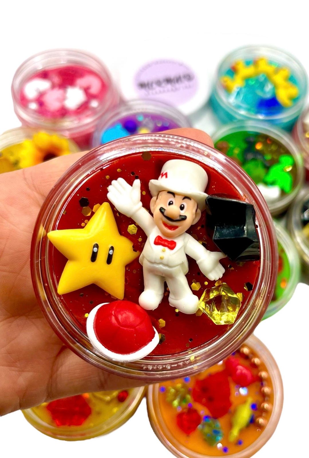 Mario Playdough Jar Kit, Party Favor, Birthday, Brothers, Sensory Box ...