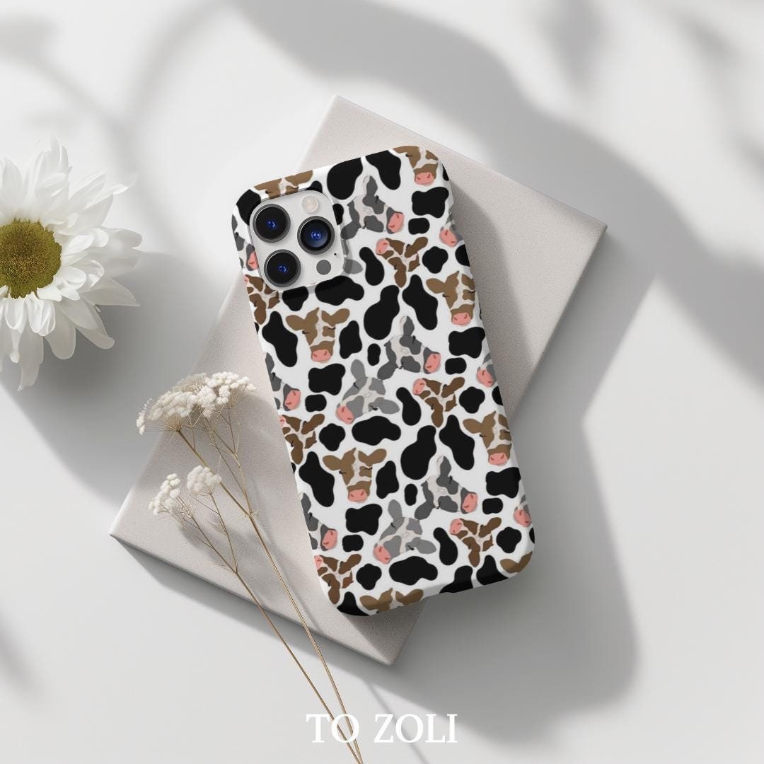 Cow Phone Case iPhone 15 14 13 12 11 Pro Max 8 Plus X Galaxy - Etsy