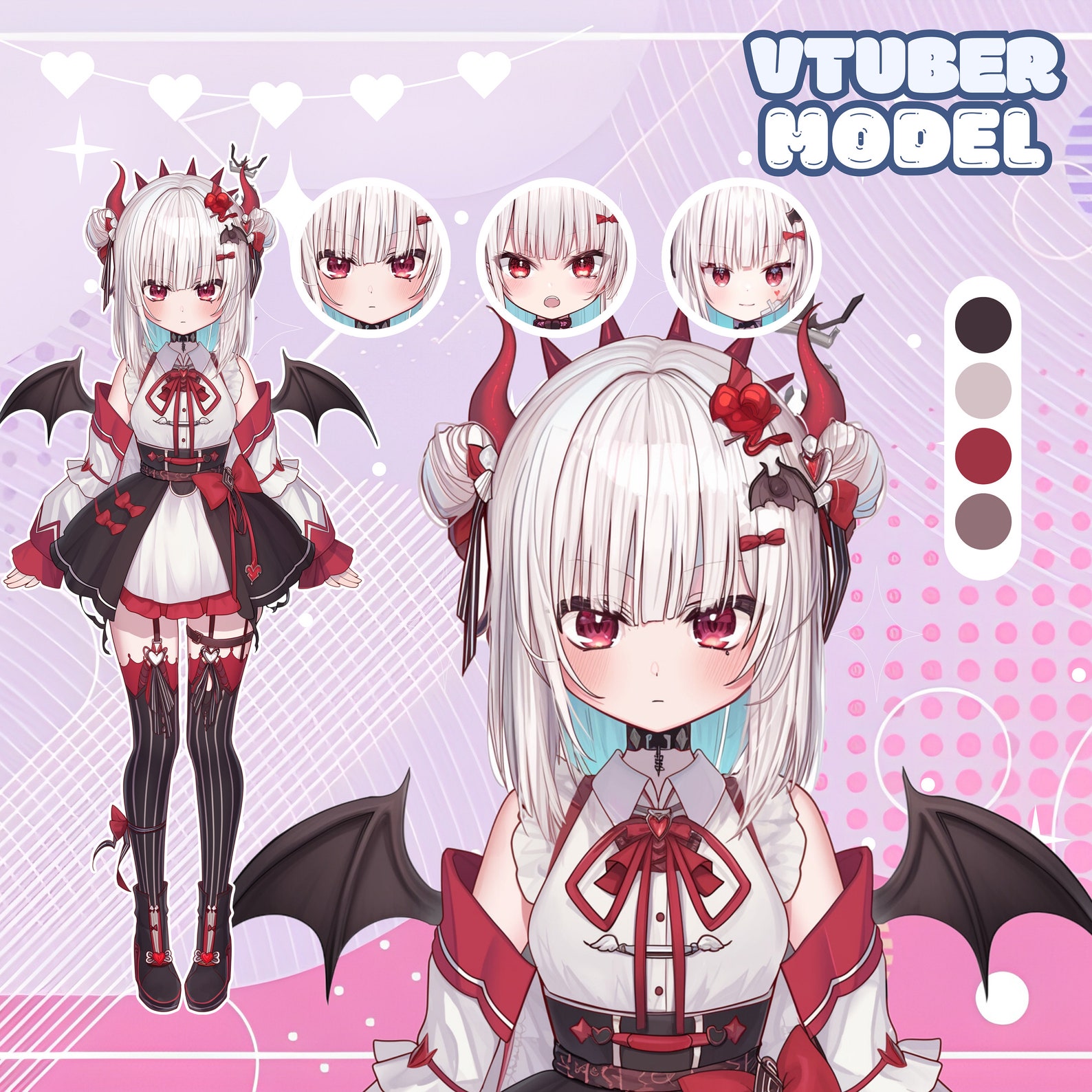 Custom Live2d Vtuber Commission Vtuber Assets Live2d Model Commission ...