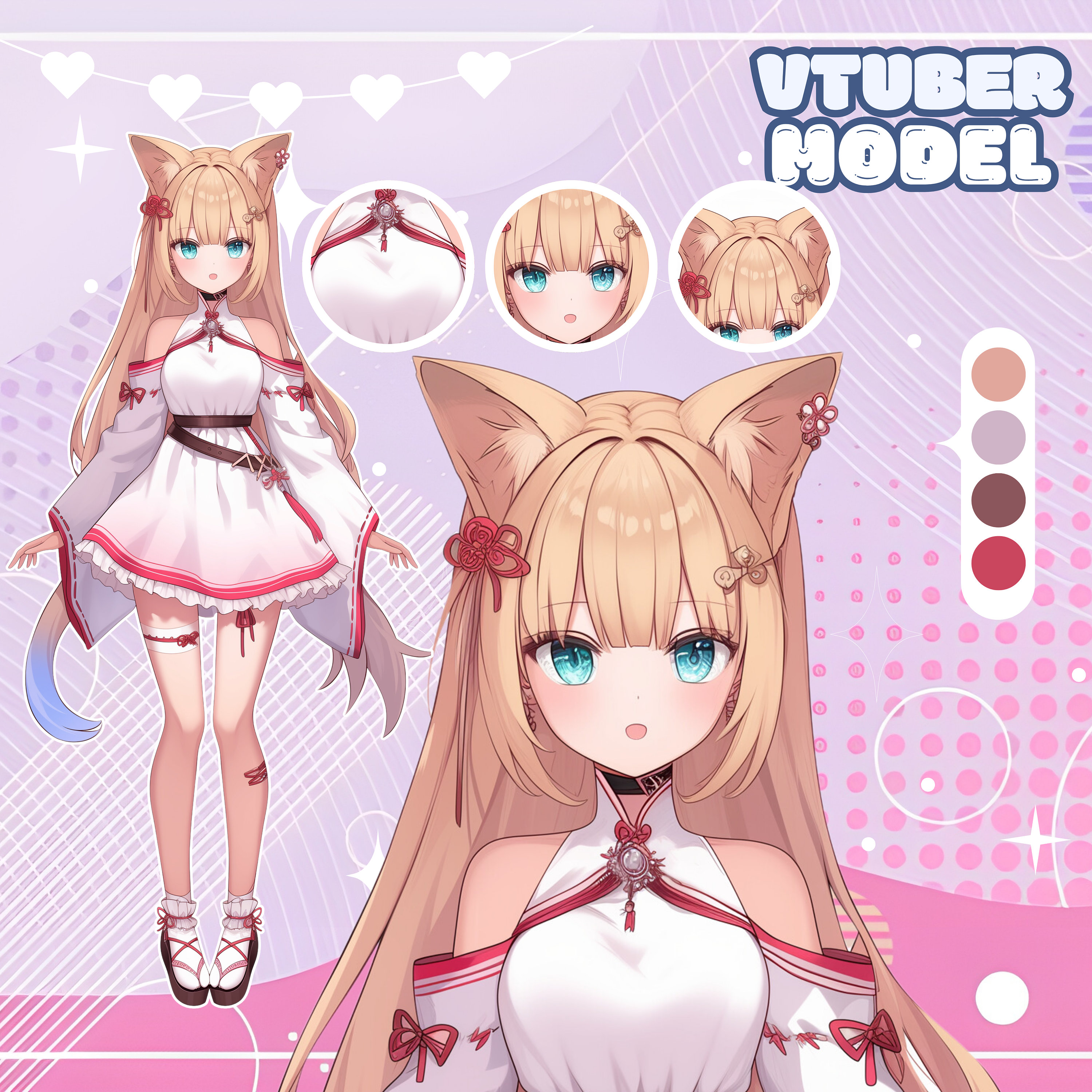 Custom Live2d Vtuber Commission Vtuber Assets Live2d Model Commission ...