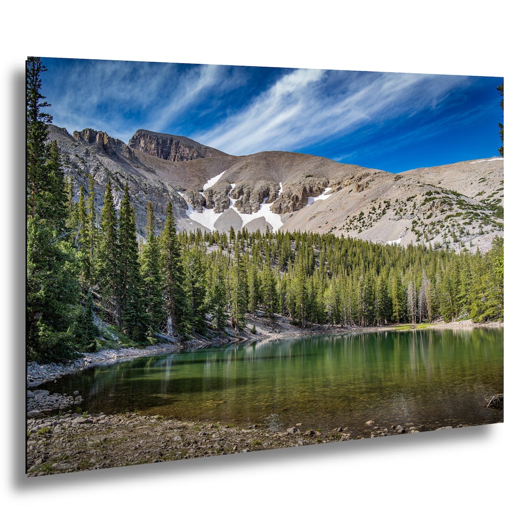 Stella Lake View of Wheeler Peak at Great Basin National Park in Nevada ...