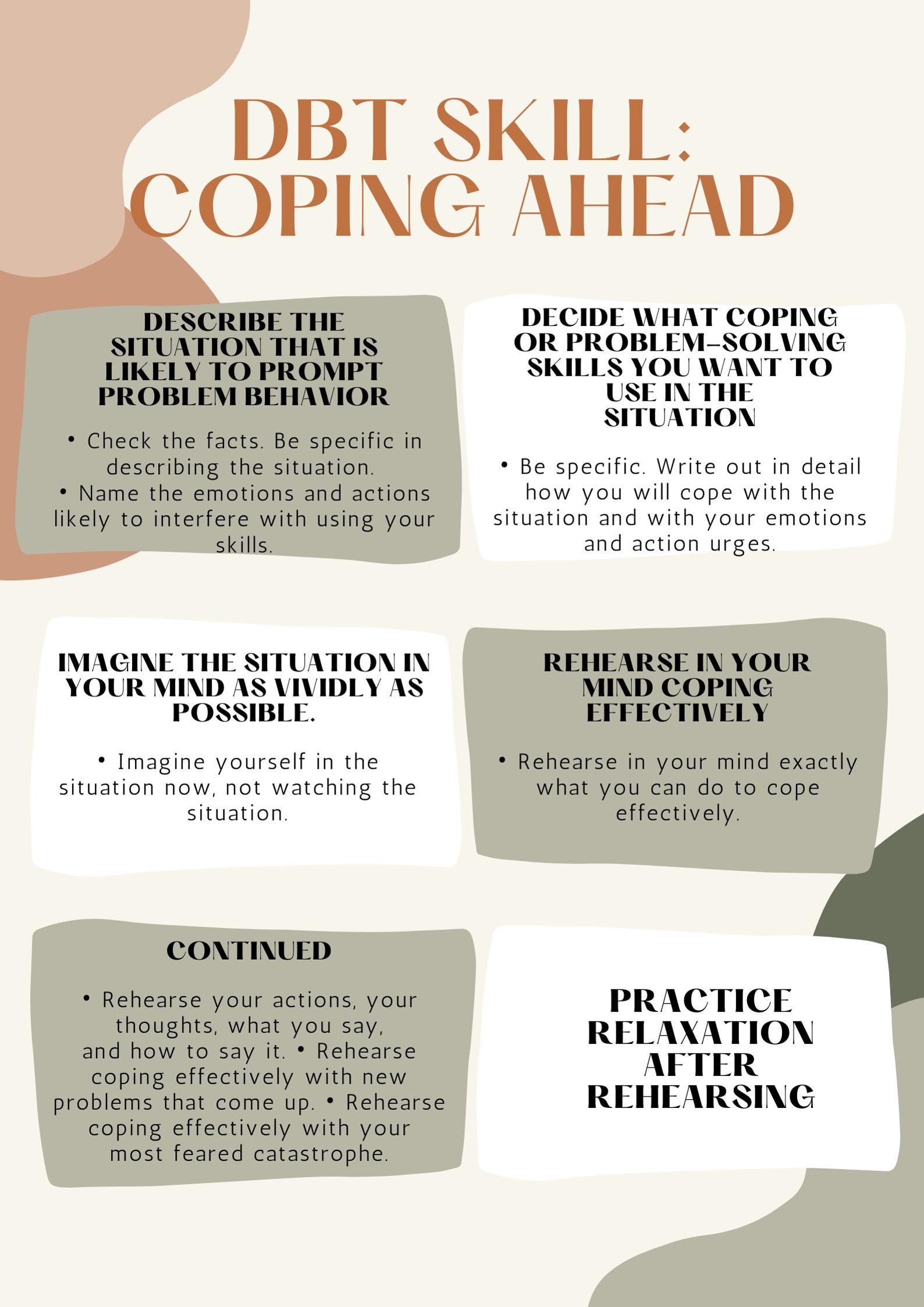 DBT Coping Ahead Flyer - Etsy