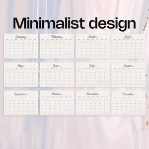 2025 Printable Calendar | Monthly Planner | PDF Downloadable Calendar ...