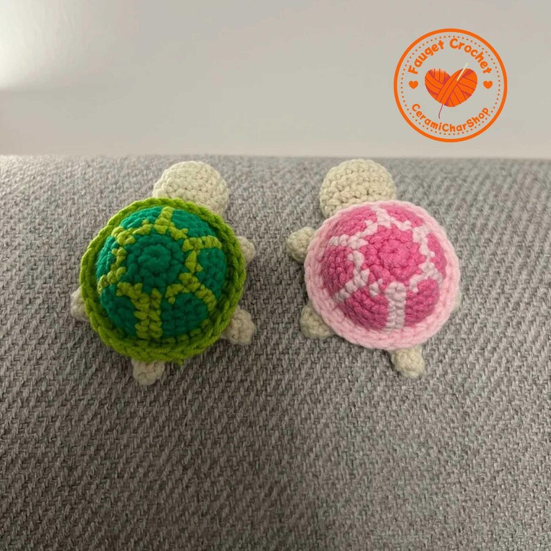 Mini Turtle Crochet Pattern, Amigurumi Turtle, , Crochet Sea Animals ...