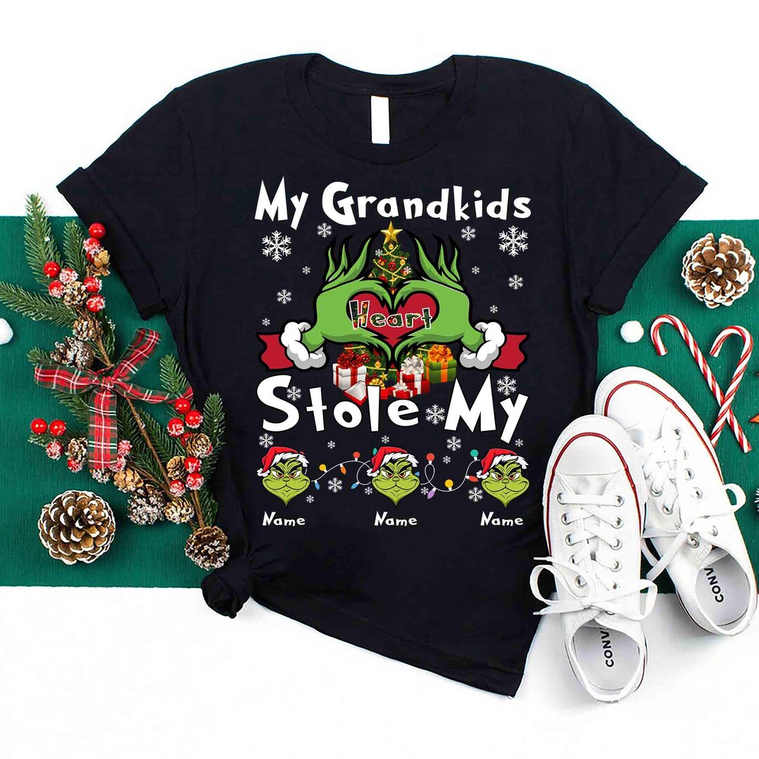 Custom Grinch Shirt, Grandma Christmas Grinch Stunk Stink Stank Xmas ...