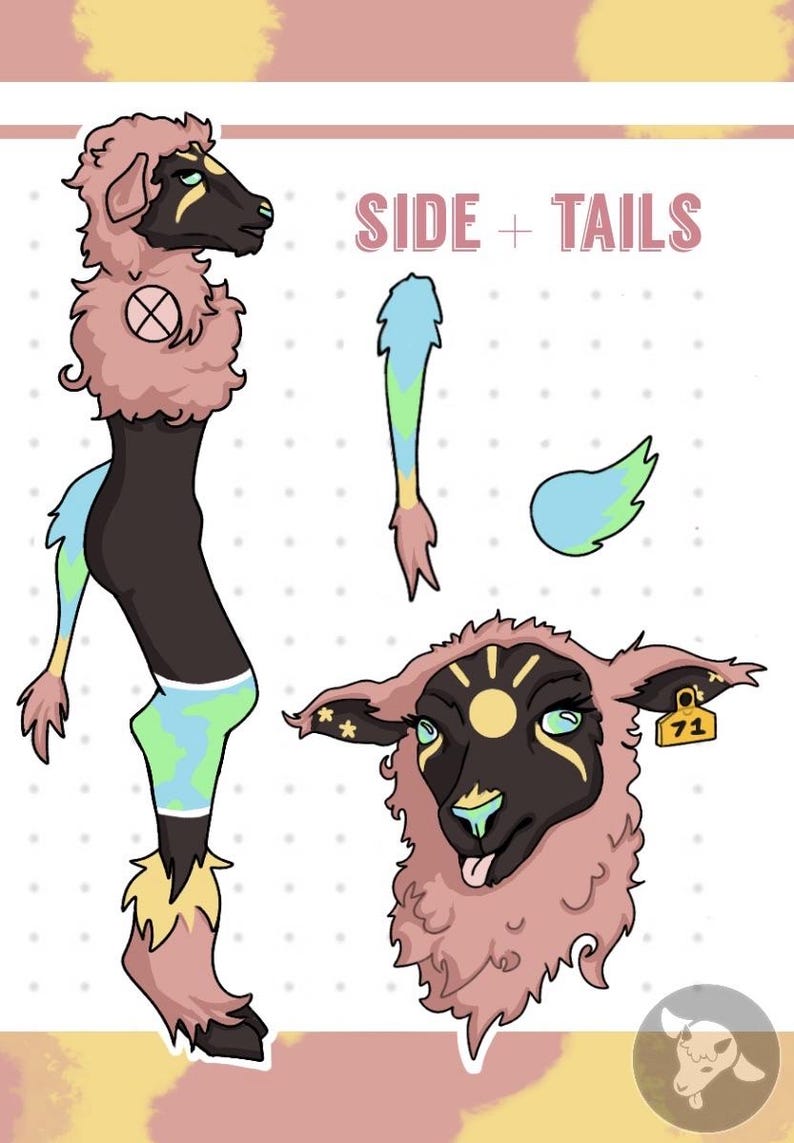 Sheep Reference Sheet - Template - Etsy UK