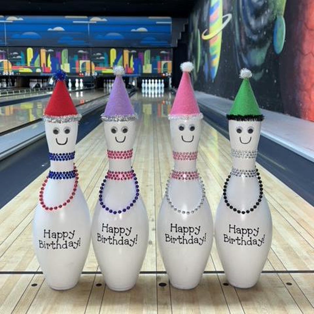 Customized Hand Crafted Birthday/milestone Bowling Pin - Etsy