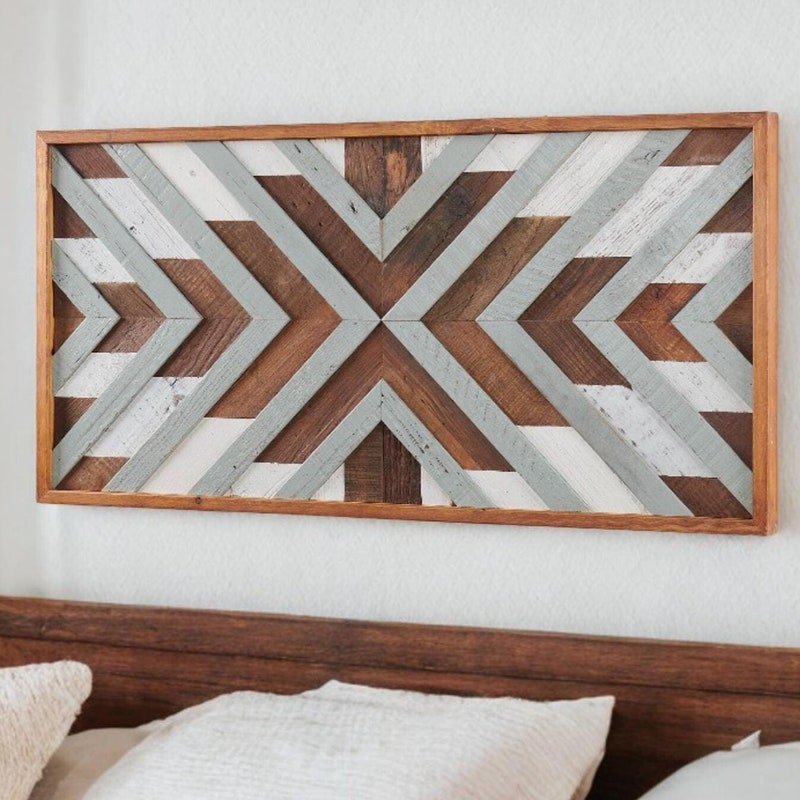 Chevron Wall Decor - Etsy