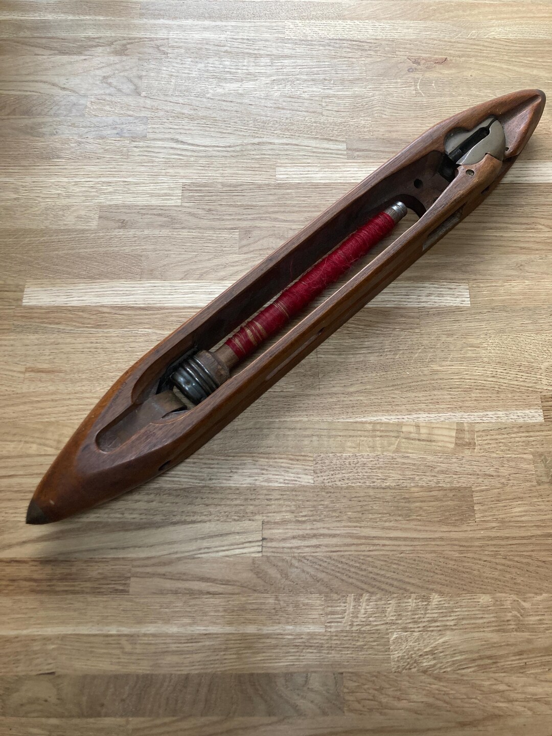 Antique Weaving Boat Shuttle With Metal Tips - Etsy