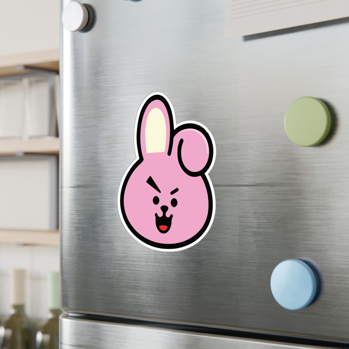 BTS Cooky BT21 Vinyl Kiss-cut Decals, 3 & 6 BT21 Jungkook Character ...